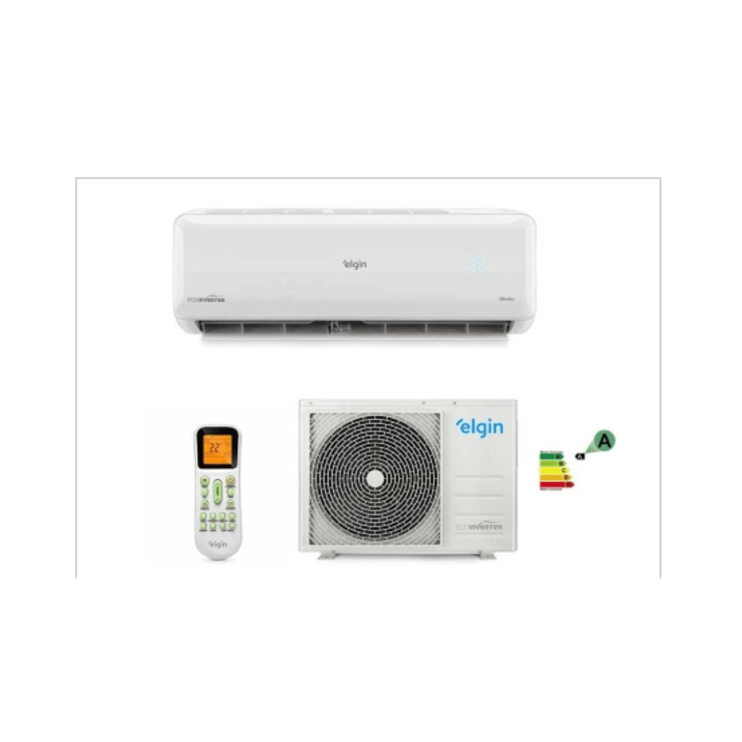 KIT AR CONDICIONADO E CONDENSADORA ELGIN SPLIT HI WALL 18000BTUS ...
